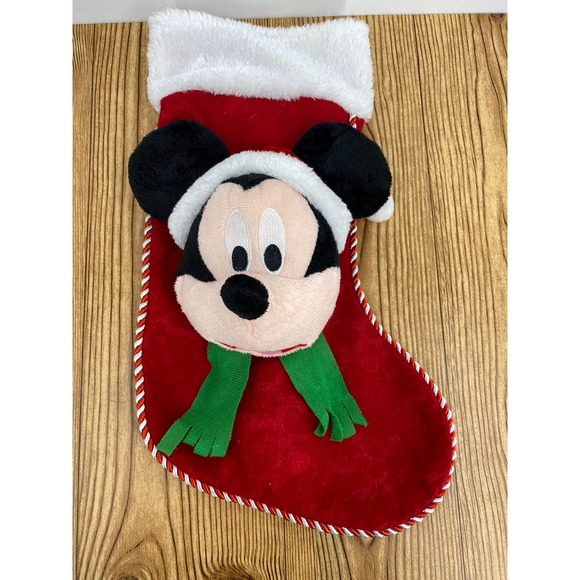 Disney | Holiday | Disney Mickey Mouse Plush Head Stocking Christmas 5 ...